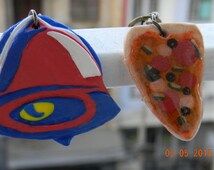 Popular items for pizza keychain on Etsy