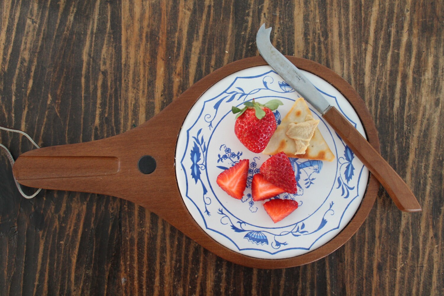 Vintage Wood and Ceramic Hostess Tray Set – Haute Juice