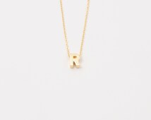 Unique letter r necklace related items | Etsy