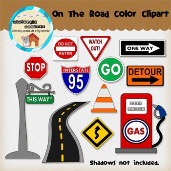 On The Road Clip Art