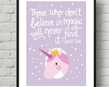 Popular items for roald dahl quote on Etsy