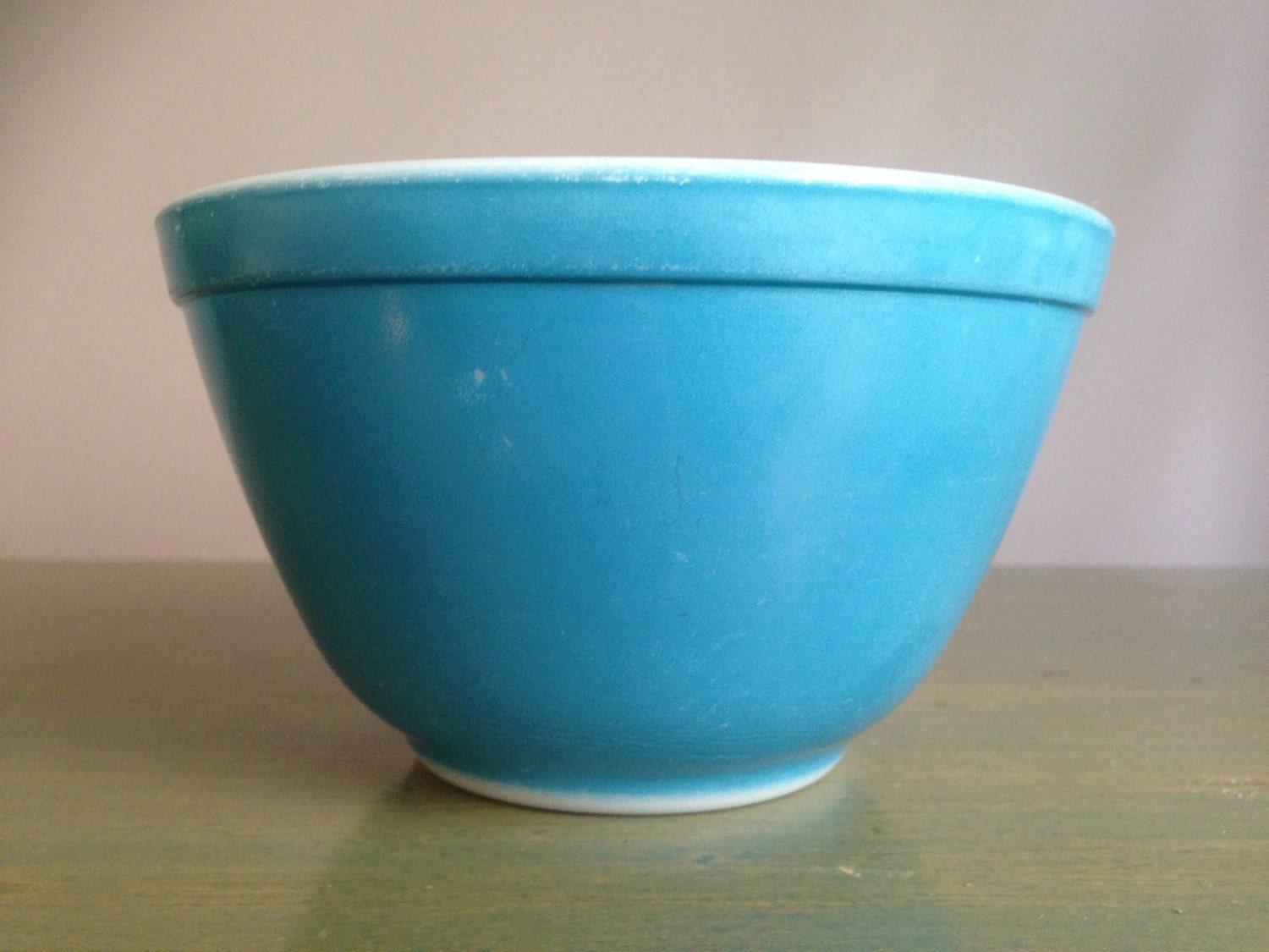 Vintage Teal Pyrex Bowl, Smallest Blue Pyrex Bowl in Nesting Set, Pyrex ...