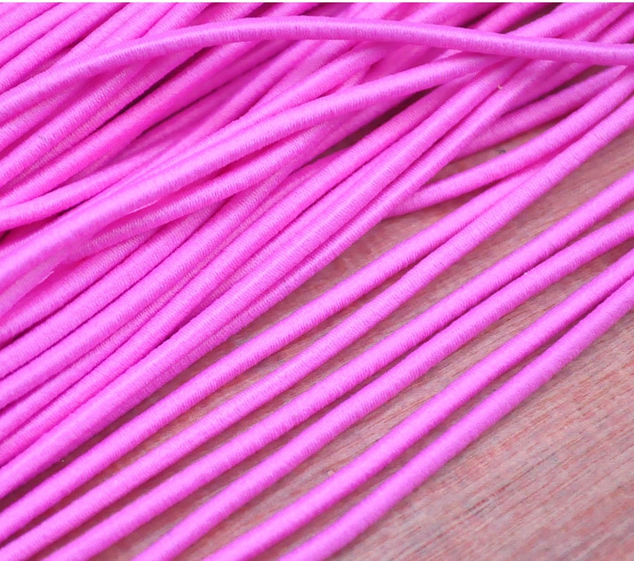 Pink Elastic Cord 2.5mm Pink elastic cordstretchy