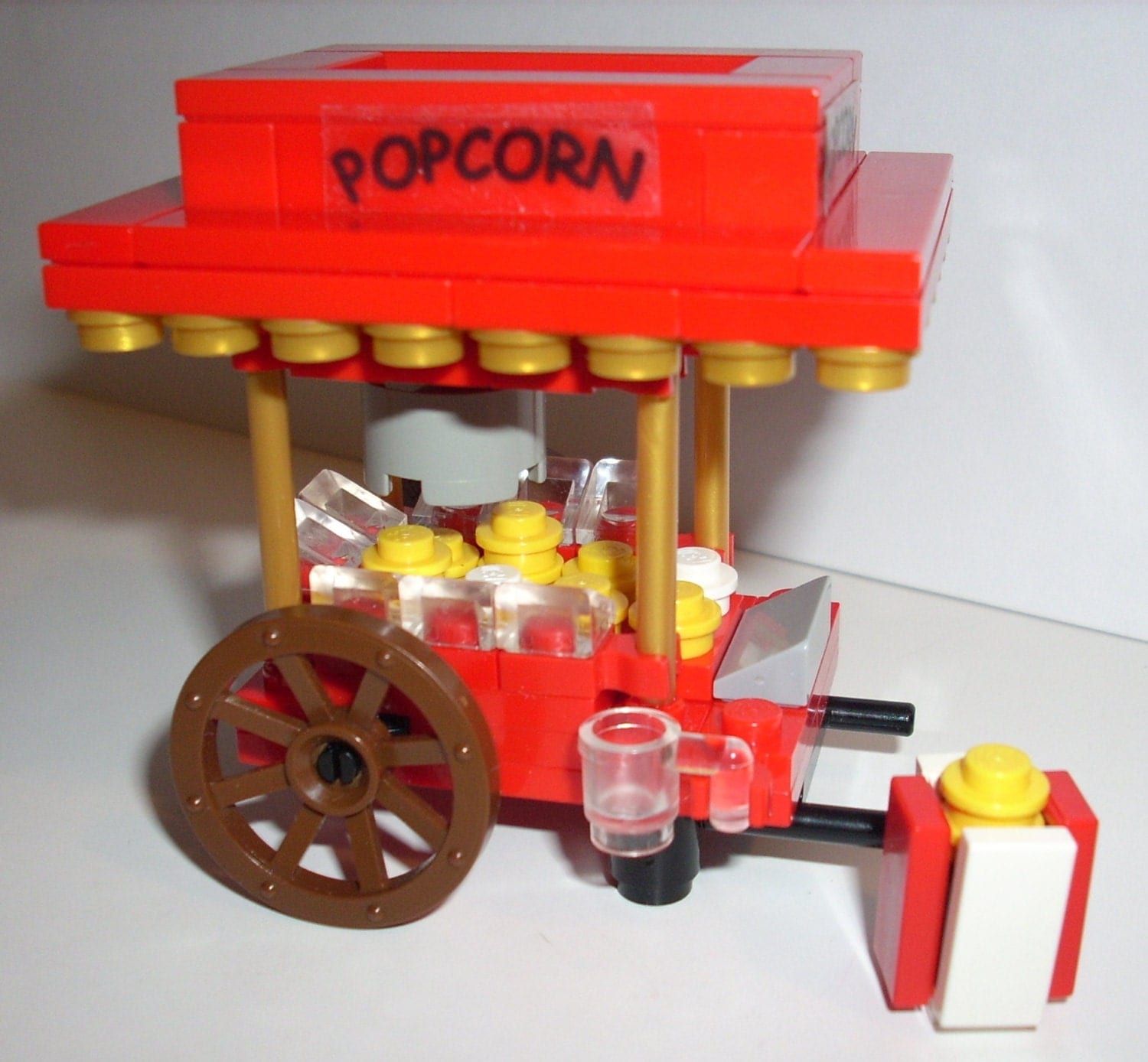 Popcorn Cart Original Custom Lego kit by BricktreeCustoms on Etsy