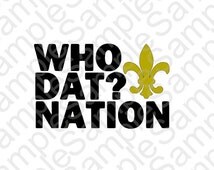 Popular items for who dat nation on Etsy