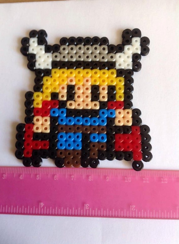 Items similar to Cute Baby Thor Marvel Hama Perler bead art on Etsy