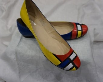 Mondrian shoes | Etsy