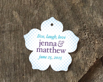 Flower shaped tag | Etsy