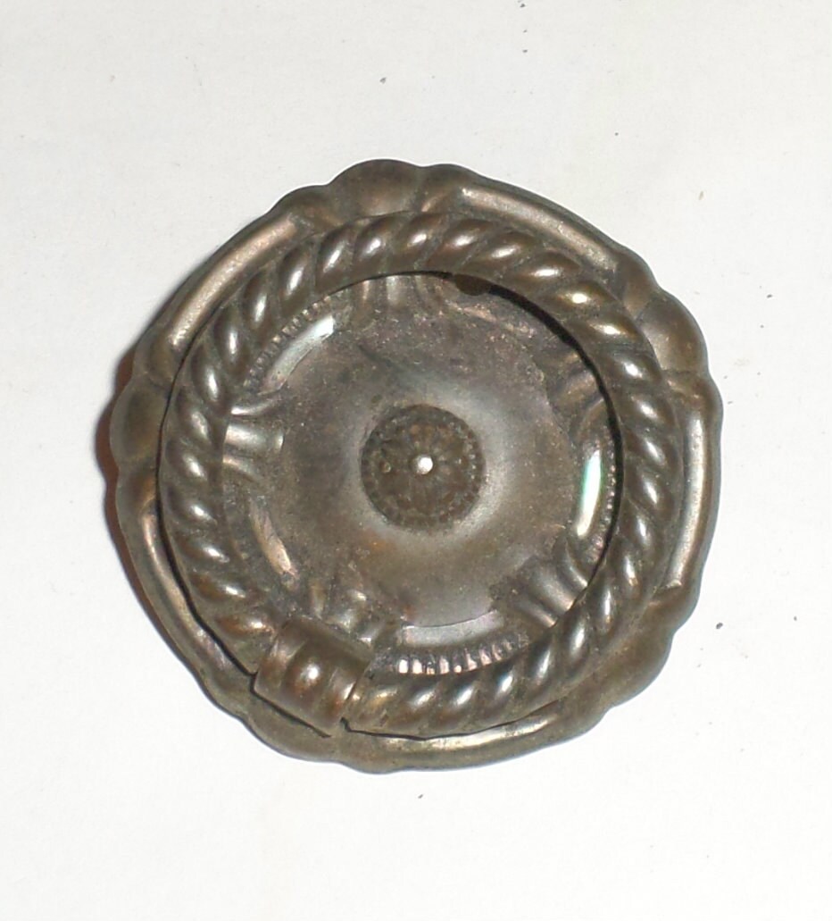 Vintage Drawer Pull – Metal Drawer Pull – Nautical Rope – Decorative ...