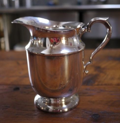 Vintage Silverplate Silver on Copper Fancy Dinner Water Pitcher “World ...