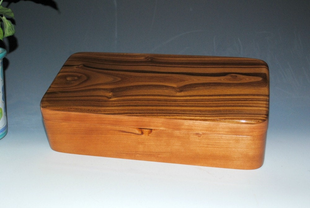 Handmade Cherry Box With a Full Tray – Russian Olive on Cherry ...