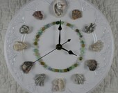 Oyster Shell Wall Clocks Oyster Plates and by ArtOnTheHalfShell