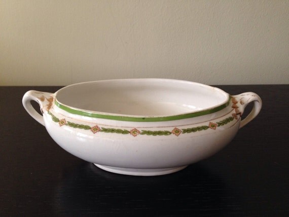 Items similar to Vintage Booth Silicon China England Serving Dish ...