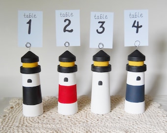 Items similar to Lighthouse Place Cards,Set of 10, Beach Wedding ...