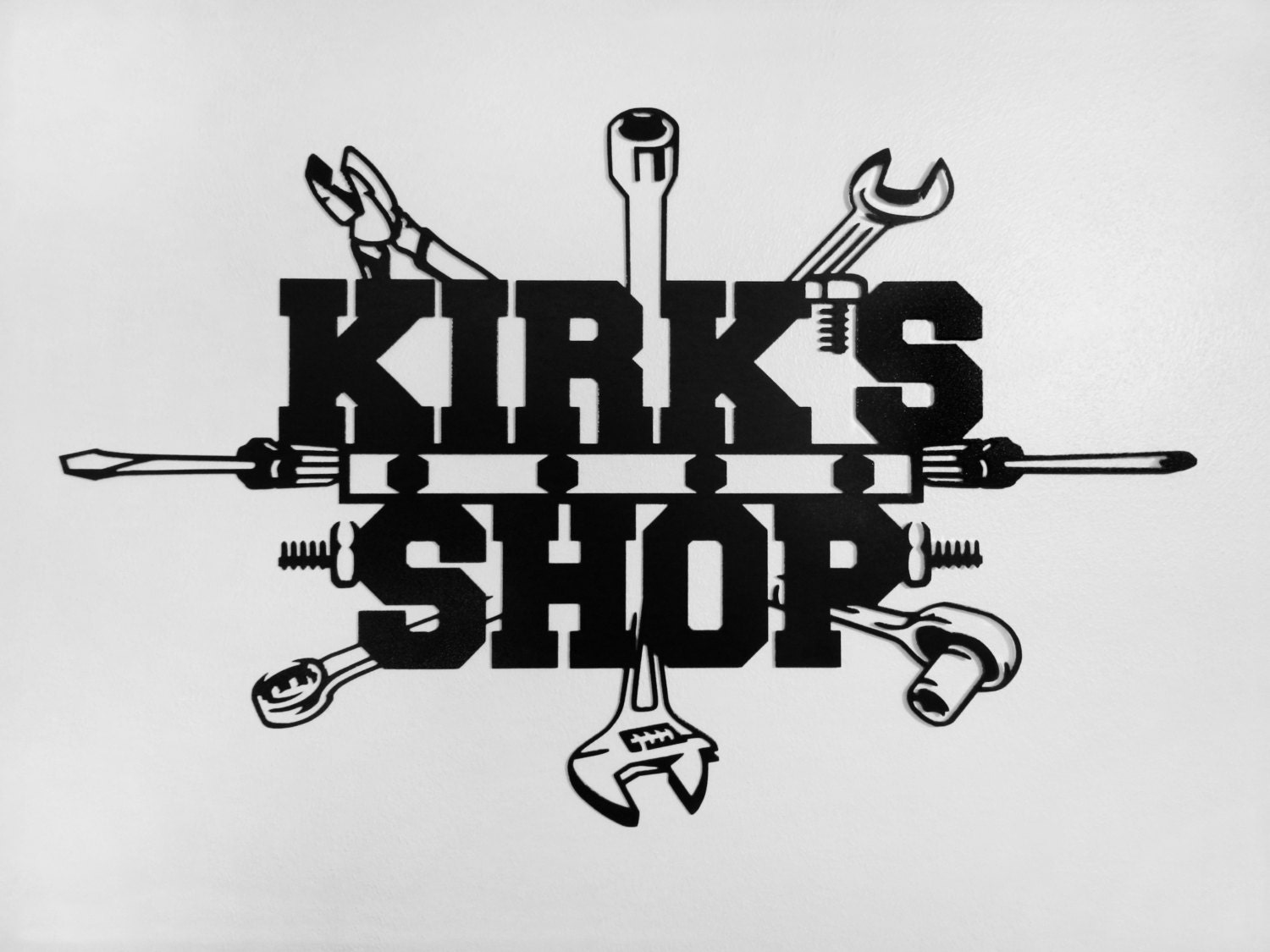 Personalized Repair Shop Sign Metal Wall Art