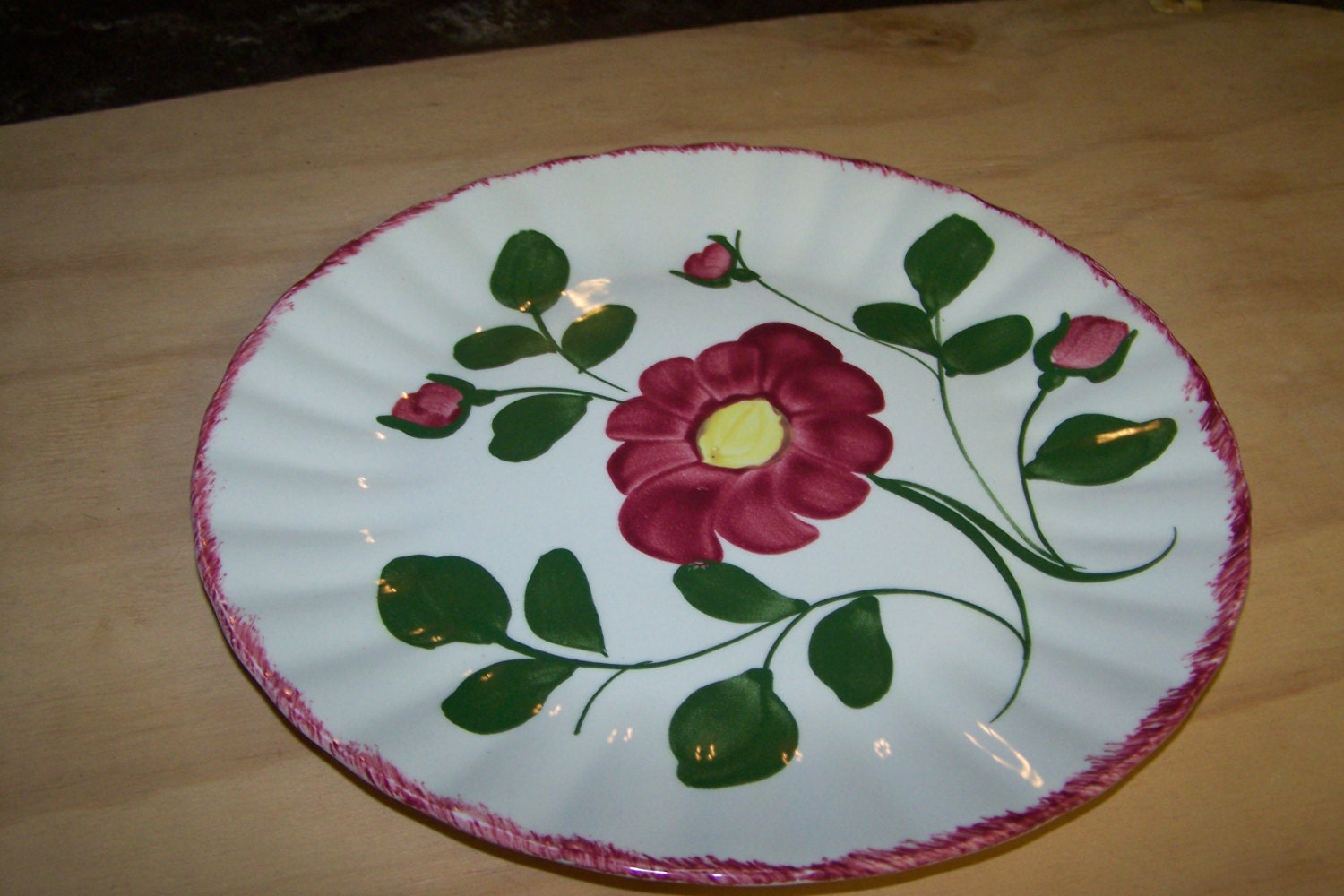 Hank Painted Blue Ridge Floral Plate – Haute Juice