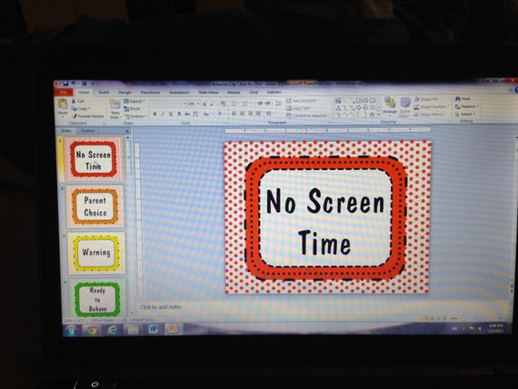 Behavior Clip Chart Polka Dots Printable Behavior Management