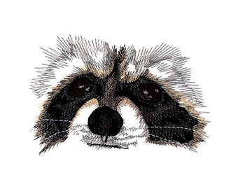 Raccoon embroidery | Etsy