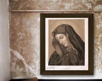 Virgin mary photo | Etsy