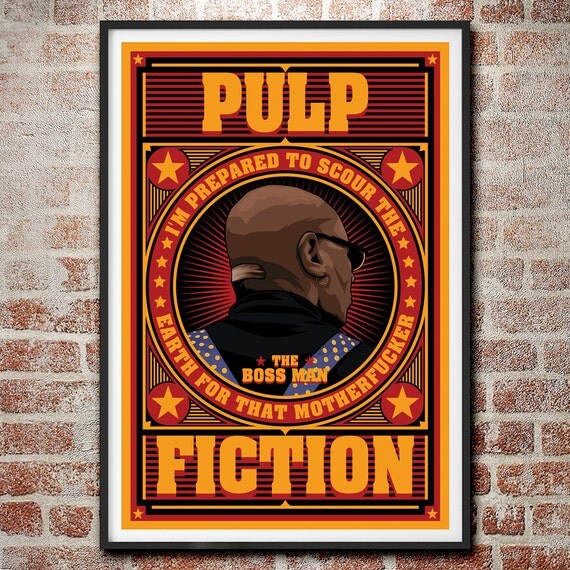 Pulp Fiction: The Boss Man Marsellus Wallace Movie Poster
