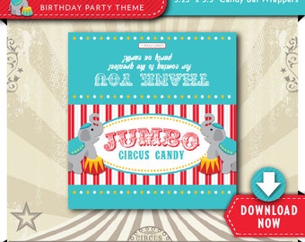 Circus candy wrapper | Etsy