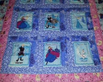 Handmade, Frozen Inspired Quilt