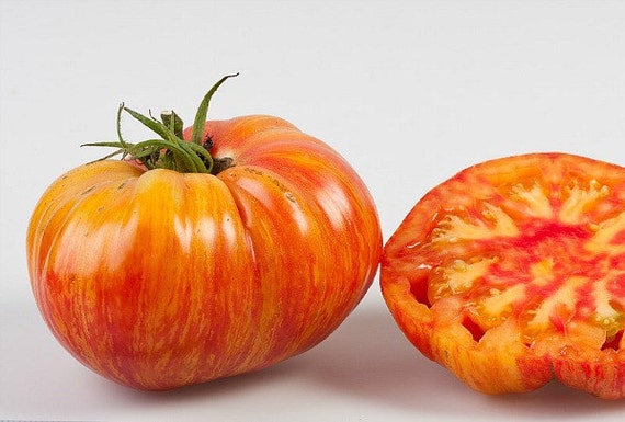 Marvel Stripe tomato 25 seeds Mexican heirloom snazzy heart