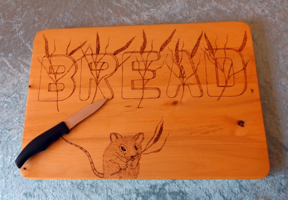 Pyrography Bread Chopping Board