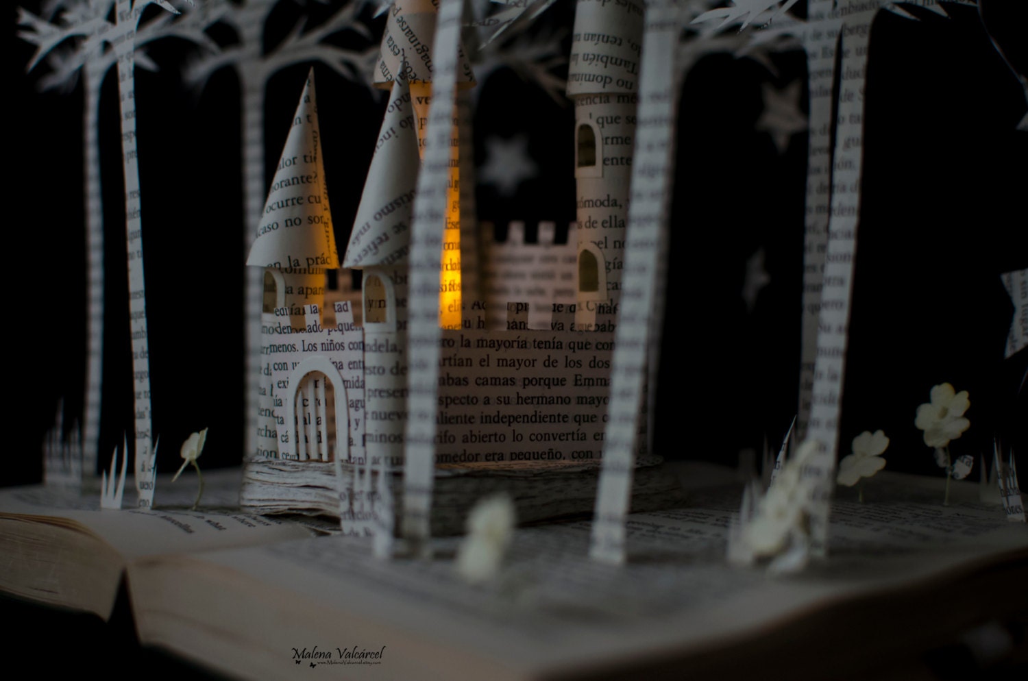 Fairytale Castle Book Sculpture Book Art Altered Book