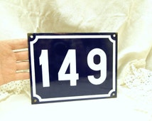 Popular items for enamel house numbers on Etsy