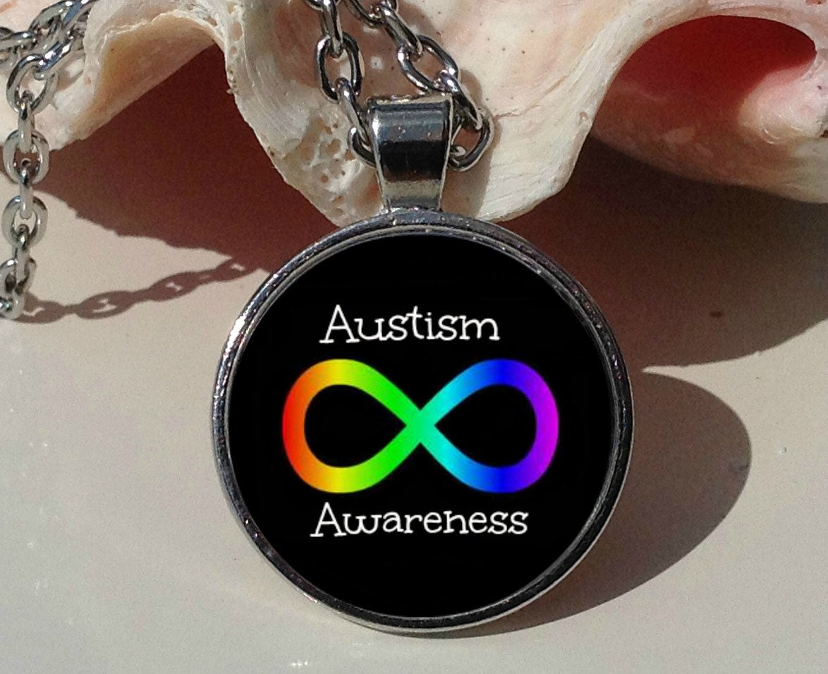 Autism awareness pendant Autism spectrum pendant Autism by Aranji