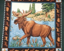 Popular items for moose fabric on Etsy