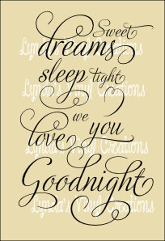Sweet Dreams Sleep Tight SVG digital download cut file