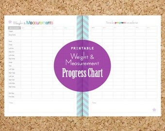 Unique progress chart related items | Etsy