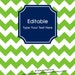 Editable Printable Binder Cover and spine chevron letter size