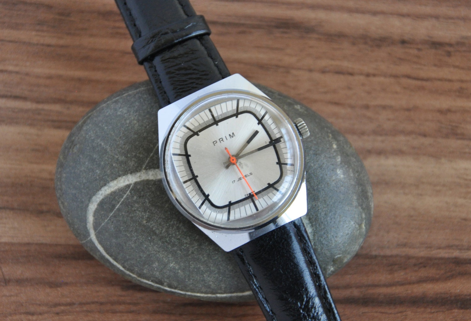 Vintage Czechoslovakia Prim mens winding watch 17 jewels favourite TV ...