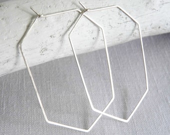 LARGE CIRCLE HOOPS Classic Circle Hoop by NEWREFINEDBASICS