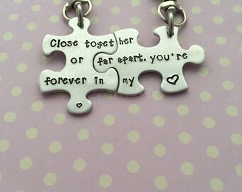 Heart puzzle ring | Etsy