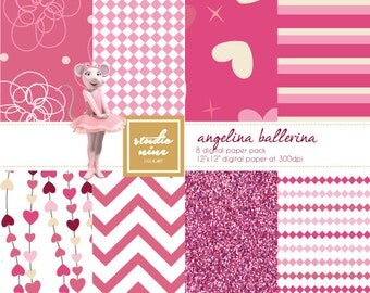 Papel digital rosa | Etsy