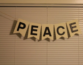 Items similar to Peace Banner - my unique design, handmade. on Etsy