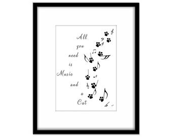 Paw print poster | Etsy