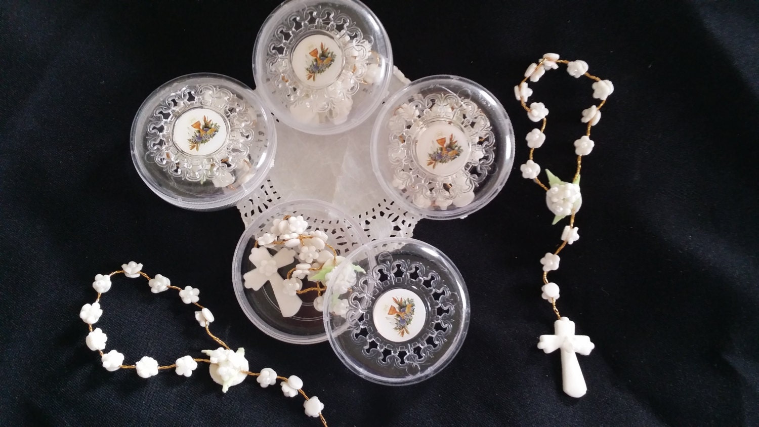 First Communion Favors First communion Mini Rosaries Baptism