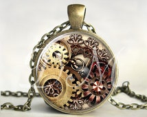 Popular items for gear necklace on Etsy