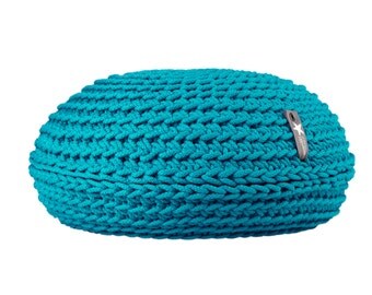Turquoise pouf | Etsy