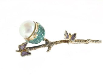 Handmade Enamel & Titanium Jewelry by Giampouras on Etsy