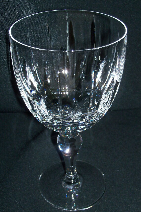 Vintage Stuart Crystal HAMPSHIRE Pattern Clear Hand Cut Water