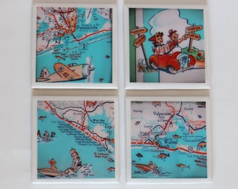 Florida Panhandle Spring break Panama City beach retro beach