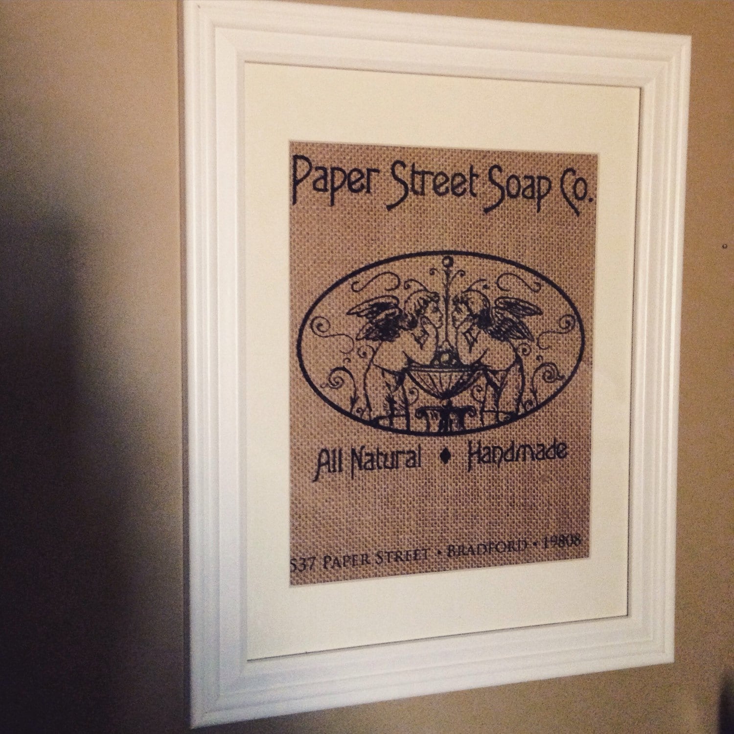 Fight Club Paper Street Soap Co. Burlap Print 8.5x11