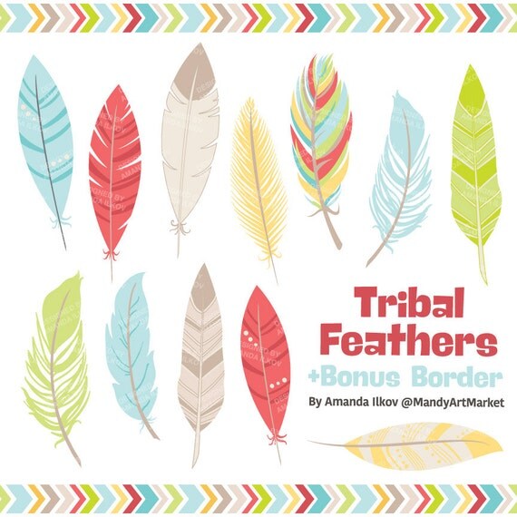 Professional Tribal Feathers Clipart & Vectors in Fresh