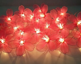 Flower string lights | Etsy